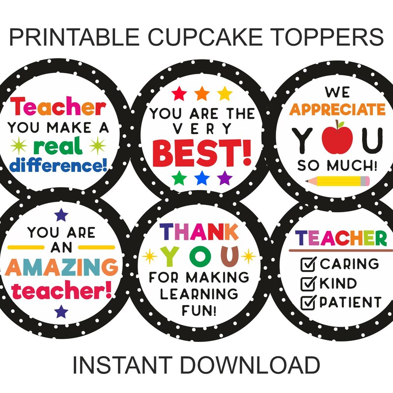 Printable Cake Topper for Teacher - Etsy