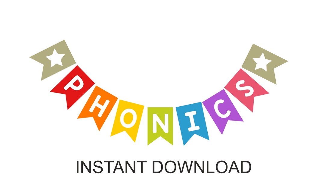 Phonics Classroom Banner Printable / Phonics Subject Classroom Decor ...