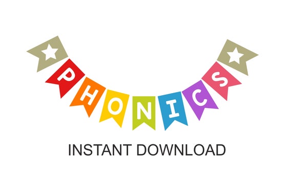 Phonics Classroom Banner Printable / Phonics Subject Classroom - Etsy