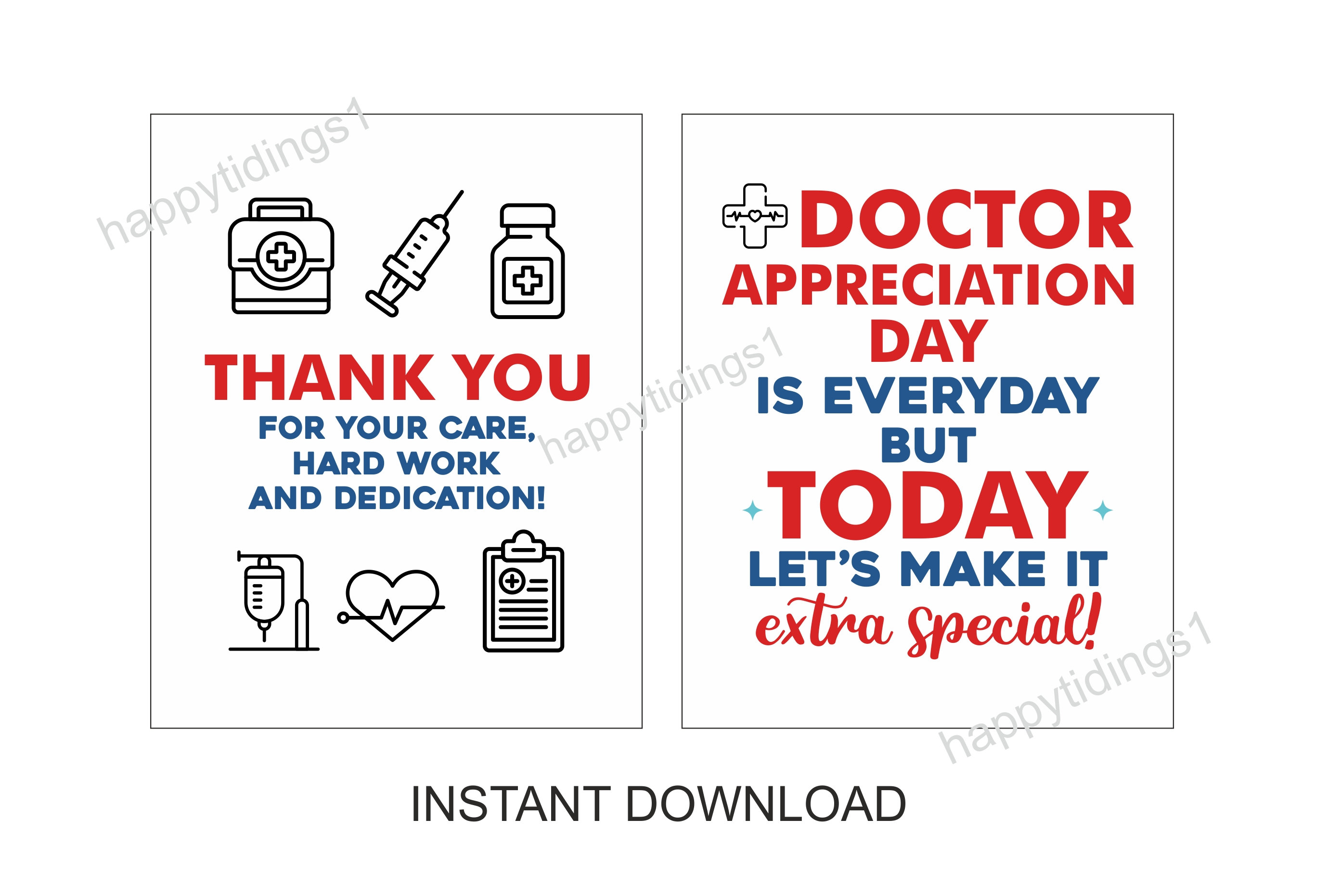 Doctor's Day Sign Printable / Doctor's Day Signs / Doctors Day Posters ...
