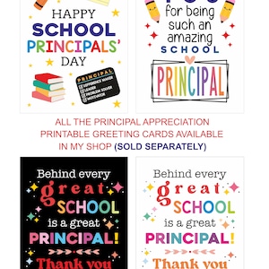 School Principal Card Printable / School Principal Appreciation Card ...