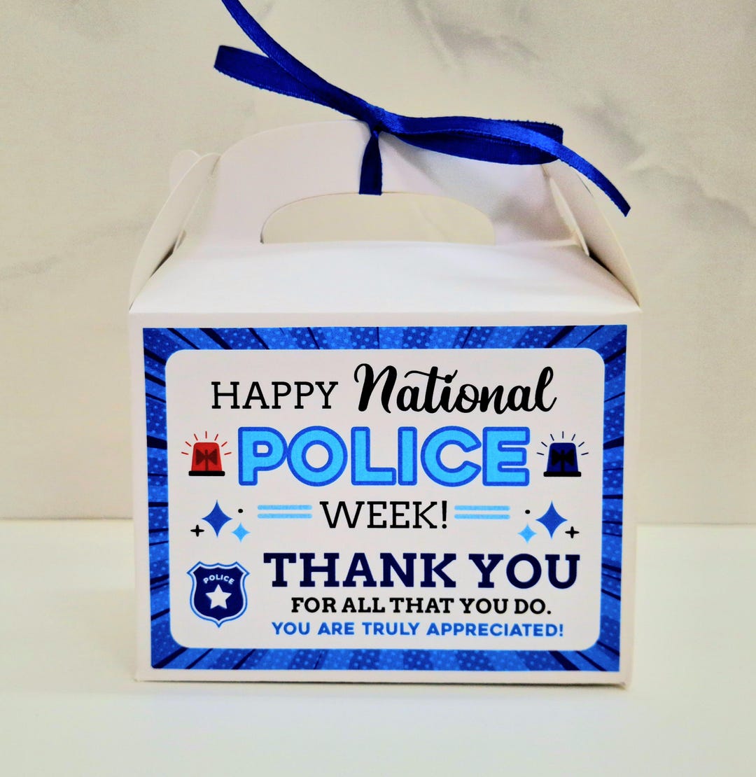 Police Gift Bags / Police Week Treat Boxes / Police Appreciation ...