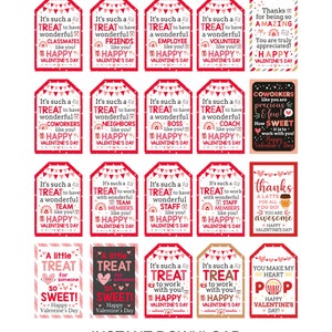 Valentine Coworker Tag Printable / Valentine Coworker Gift Tag ...