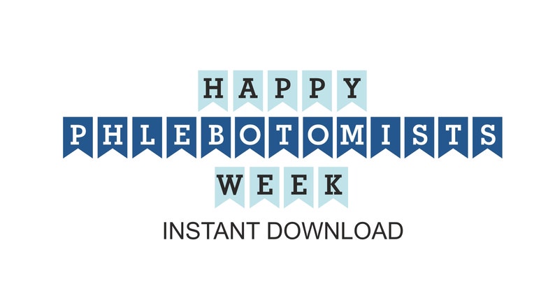 Phlebotomist Week Banner Printable / Phlebotomist Gift / Phlebotomist ...
