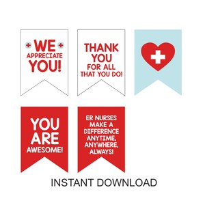 Emergency Nurses Day Banner Printable / Emergency Nurse Day Banner / ER ...