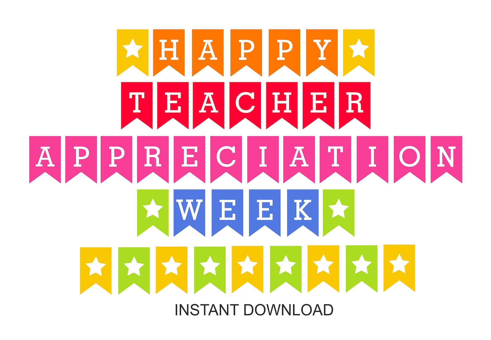 Teacher Appreciation Banner Printable / Printable Teacher - Etsy