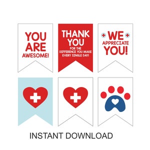 Happy Vet Receptionist Week Banner Printable / Veterinary Receptionist ...