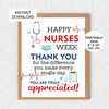 Nurses Week Chocolate Tags Printable / Nurse Appreciation Gift / Nurse ...