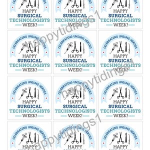 Surgical Tech Week Tag Printable / Surgical Technologist Week Tag ...
