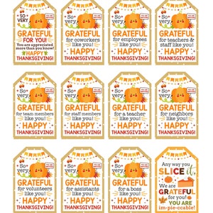 Thankful for Teacher Tags Printable / Thanksgiving Teacher Tags ...