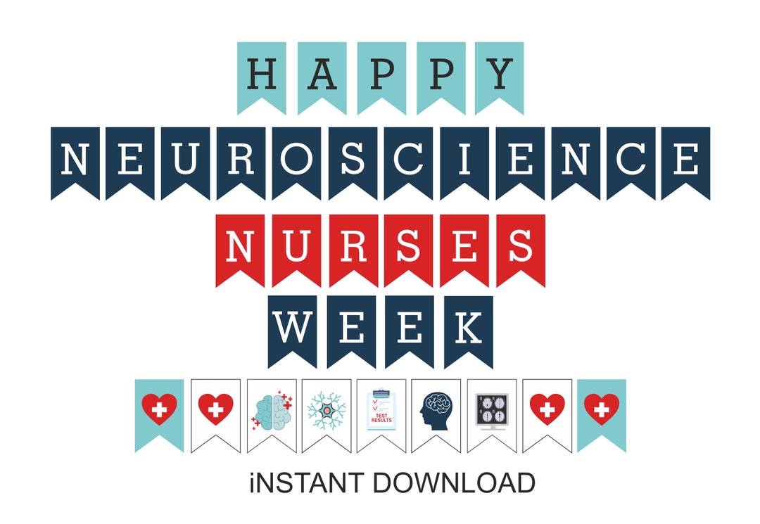 Neuroscience Nurses Week Banner Printable / Happy Neuroscience Nurse ...