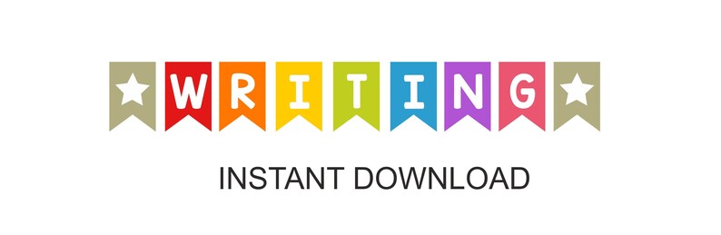 Writing Banner Printable / Writing Classroom Banner Printable - Etsy