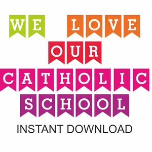 Catholic Schools Week Banner Printable / Catholic School Week Bulletin ...