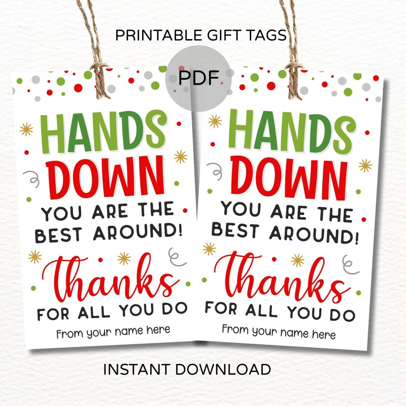 Christmas Sanitizer Tags - Etsy