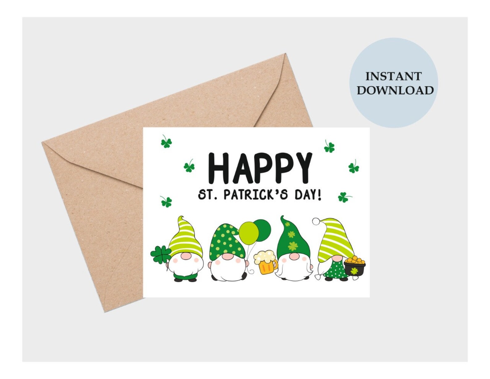 St. Patrick's Day Card Printable / St. Patrick's Day - Etsy