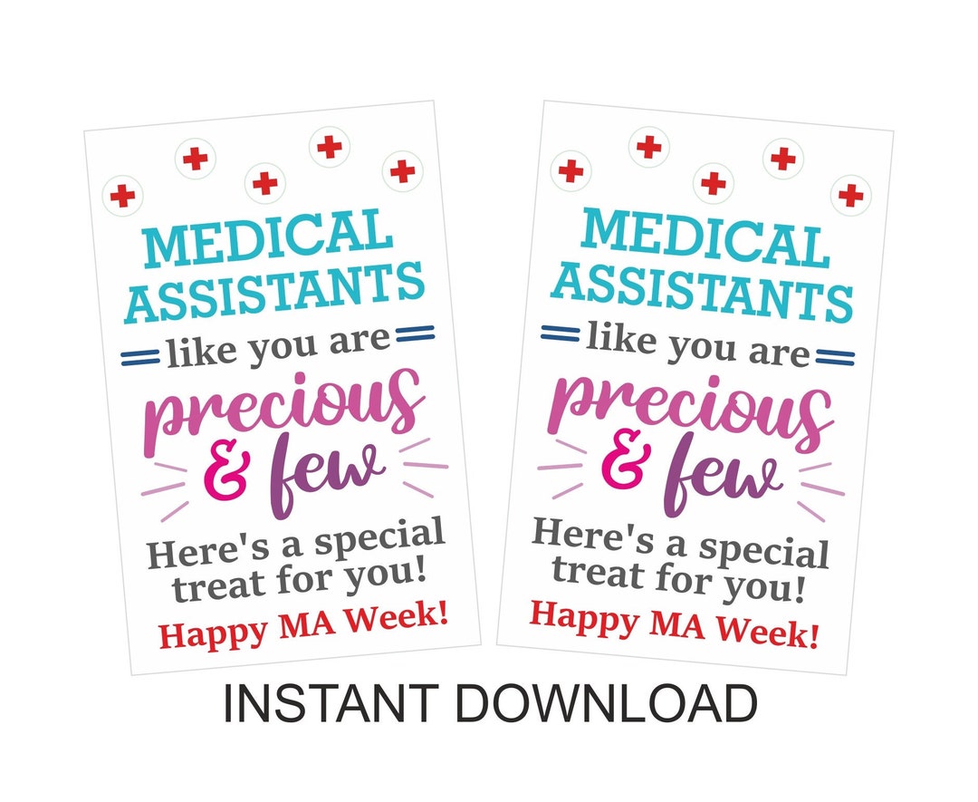 Happy MA Week Treat Tags Printable / MA Week Favor Tags / Medical ...