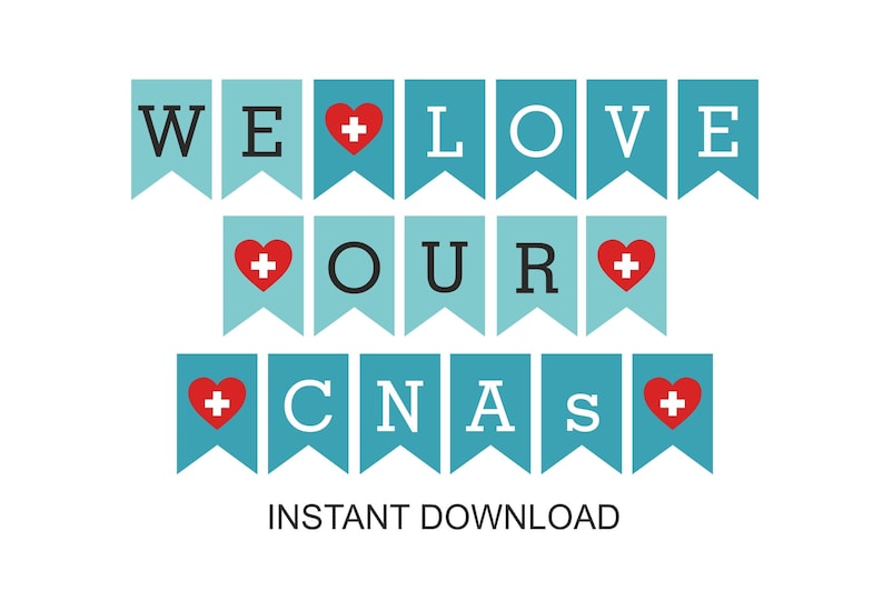 We Love Our Cnas Banner / CNA Appreciation Banner / Happy Cna - Etsy