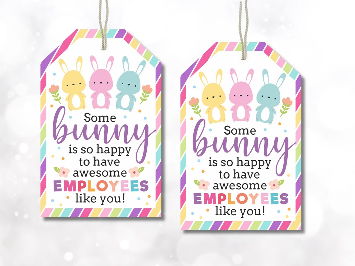 Easter Employee Tag Printable / Easter Employee Appreciation Tag ...