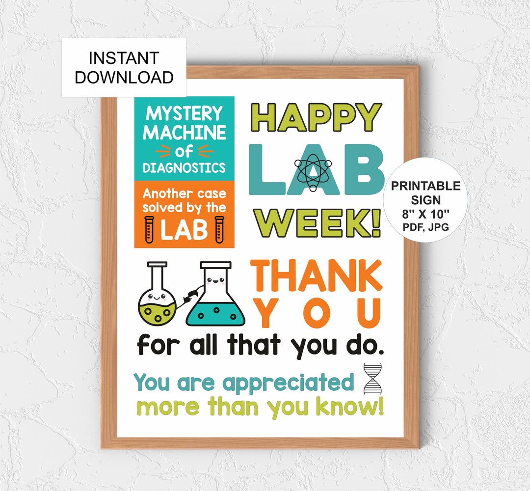 Lab Week Poster Printable / Lab Week 2025 Sign / Lab Week Poster 2025 ...