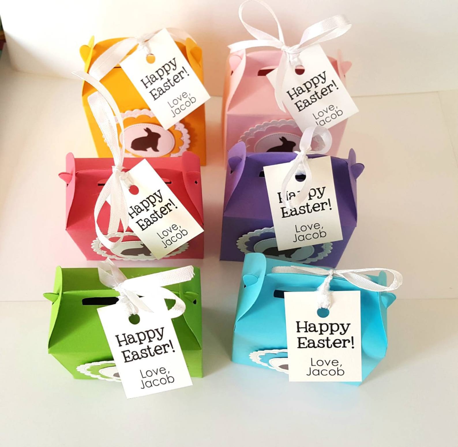 Easter Favor Boxes / Easter Favor Bags / Easter Treat Boxes / - Etsy