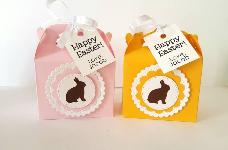 Easter Favor Boxes / Easter Favor Bags / Easter Treat Boxes / - Etsy