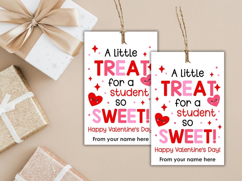 Valentine Students Tags Printable / Valentine Tags for Students From ...