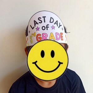 Last Day of School Crown Printable / DIY Coloring Crown / Last Day of ...