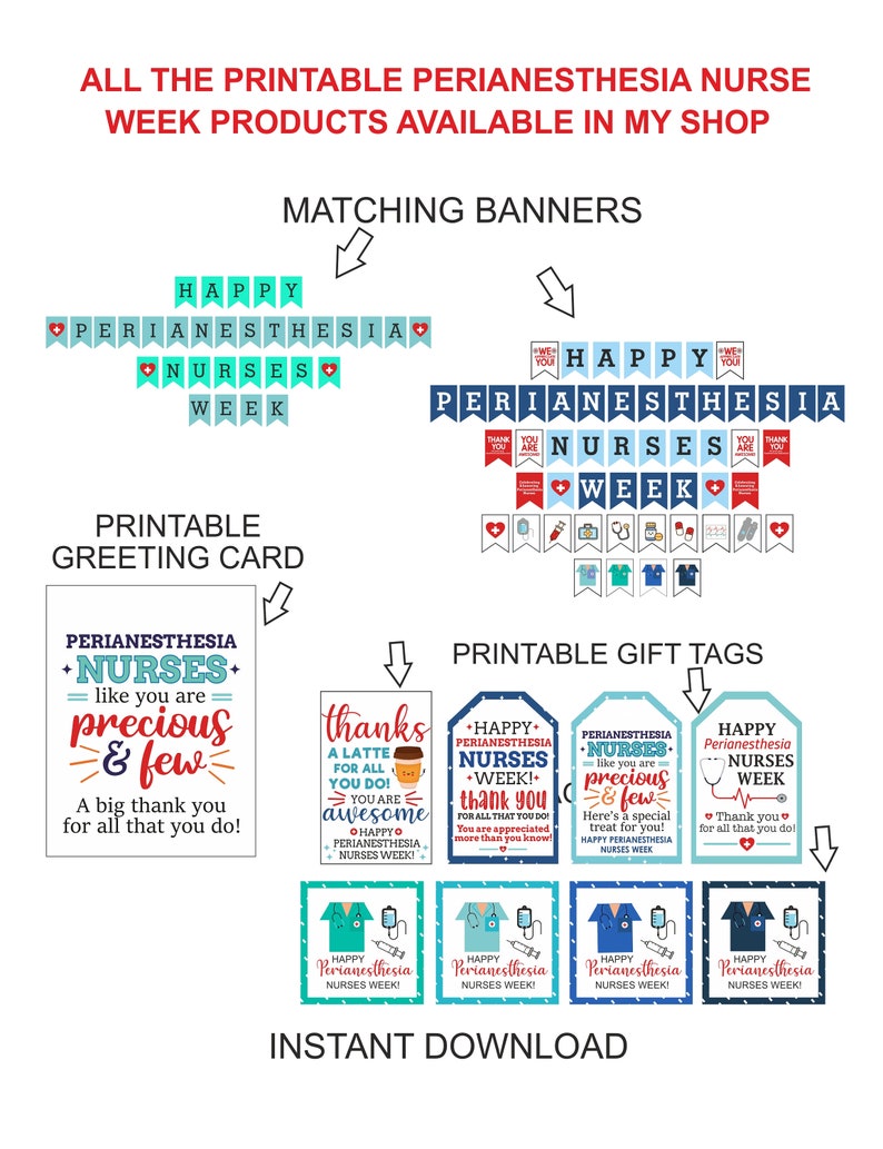 Perianesthesia Nurse Week Card Printable / Perianesthesia Nurses Week ...