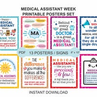 Medical Assistant Week Printable Poster, Happy MA Week Sign, Medical ...