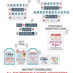 Happy CRNA Week Banner Printable / Happy Certified Registered Nurse ...