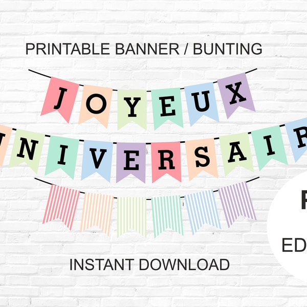 Joyeux Anniversaire - Etsy