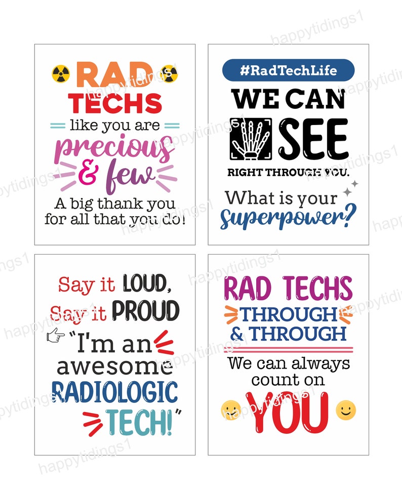 Rad Tech Week Signs Printable / 4 Radiologic Technology Week Signs ...