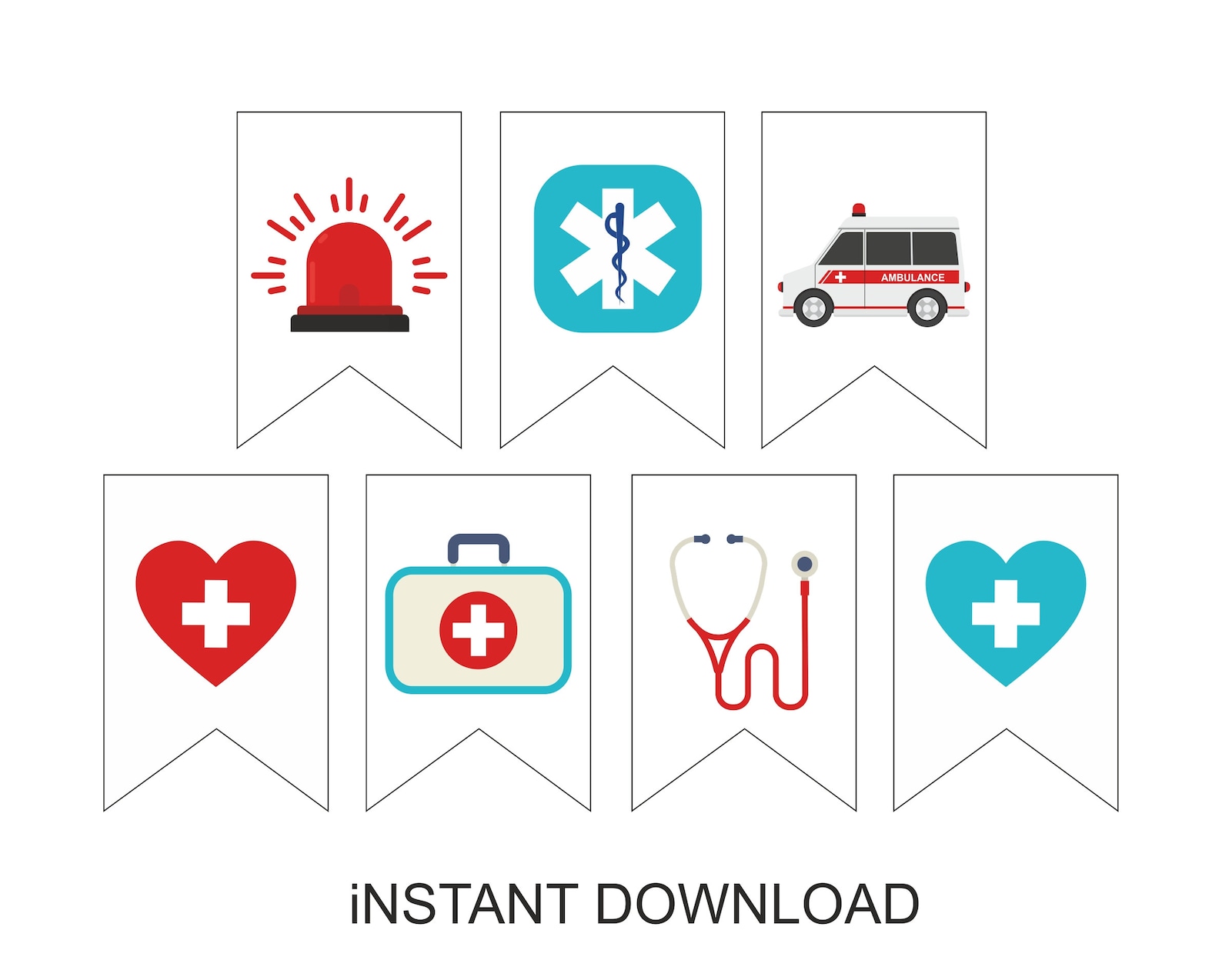 EMS Week Banner Printable / Printable Happy National EMS Week - Etsy