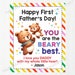 Editable First Father's Day Sign Printable / First Father's Day Gift ...