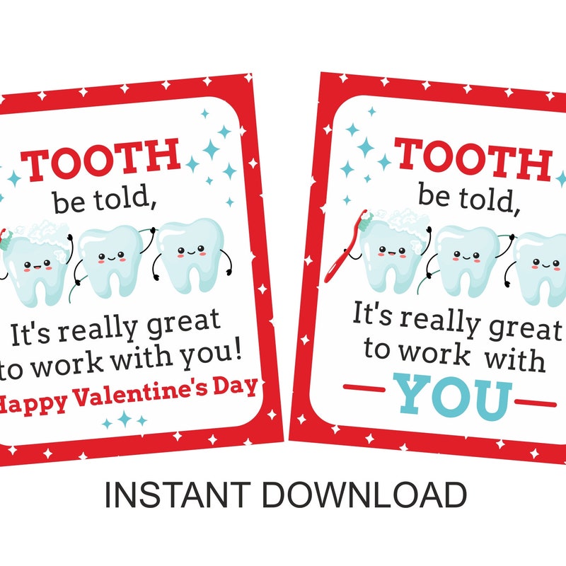 Dental Valentines Cards - Etsy