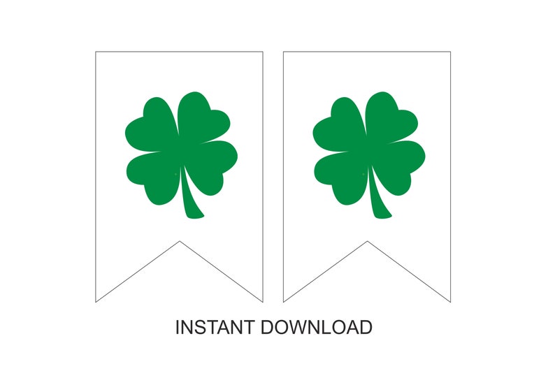 Happy St. Patrick's Day Banner Printable / St. - Etsy