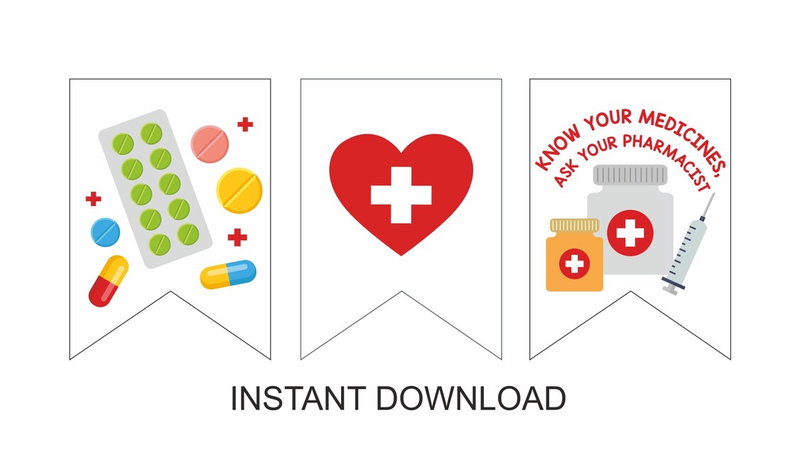 Pharmacy Week Banner Printable / Happy Pharmacy Week Decor / - Etsy