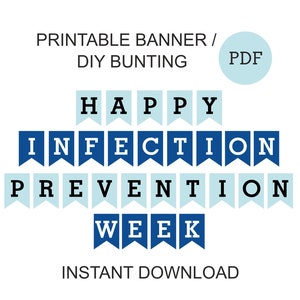 Infection Prevention Week Banner Printable / Internation Infection ...