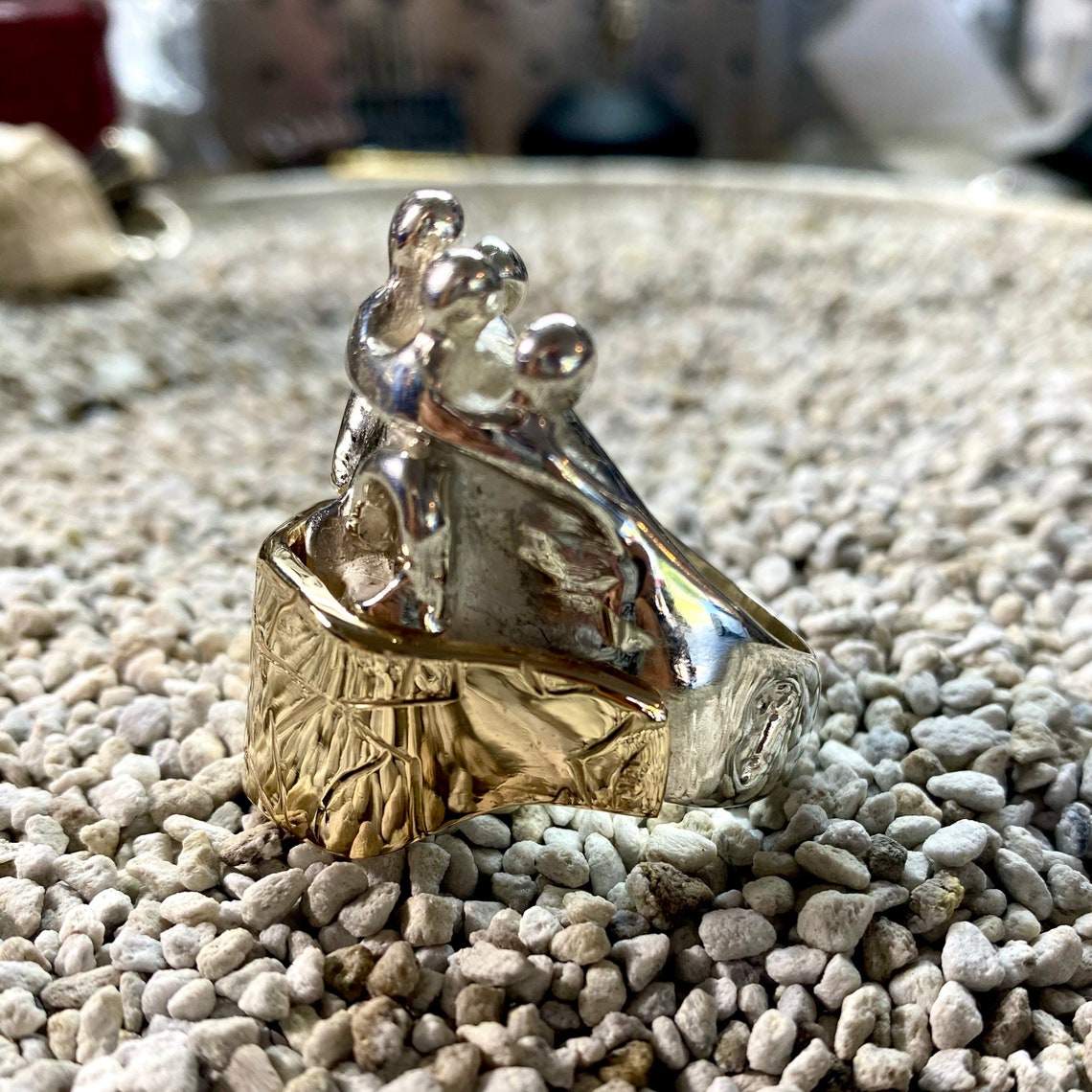 King Sinister Bandit 14K Gold Bandana W/ 1.34 Ct Tw Stone Eyes | Etsy