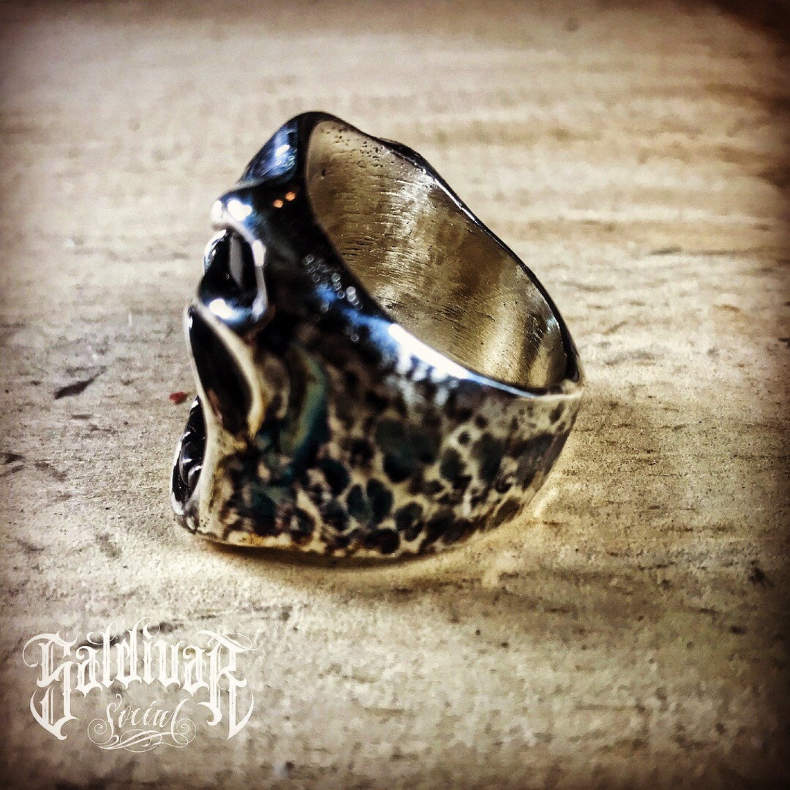 Mister .45 Mafioso Sterling Silver Ring Skull Ring Biker | Etsy