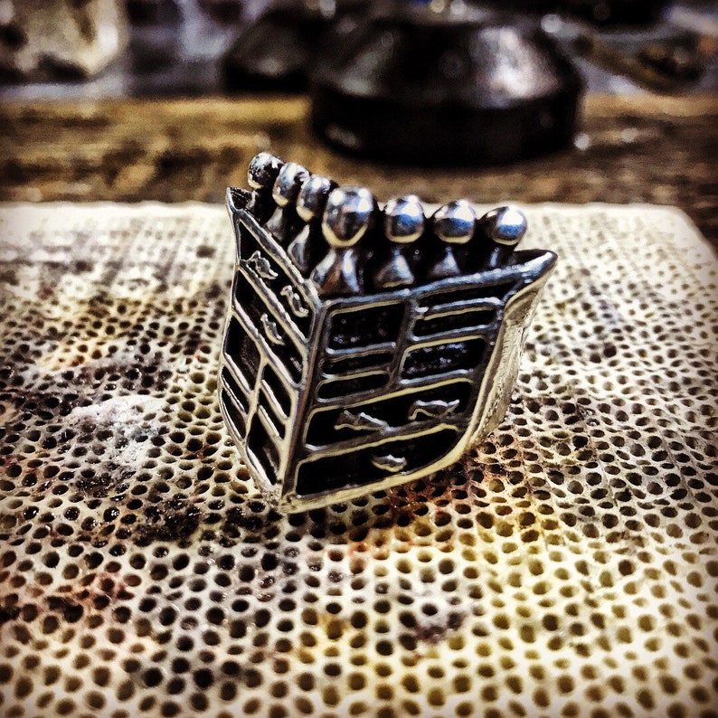 Cadillac Ring in .925 Sterling Silver - Etsy