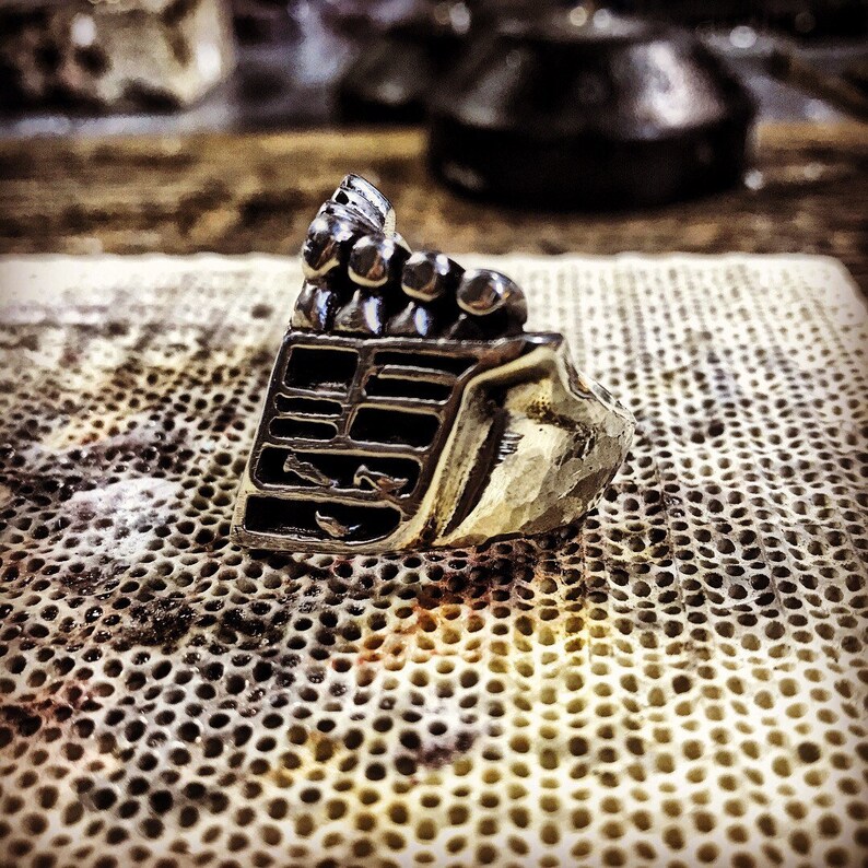 Cadillac Ring in .925 Sterling Silver - Etsy