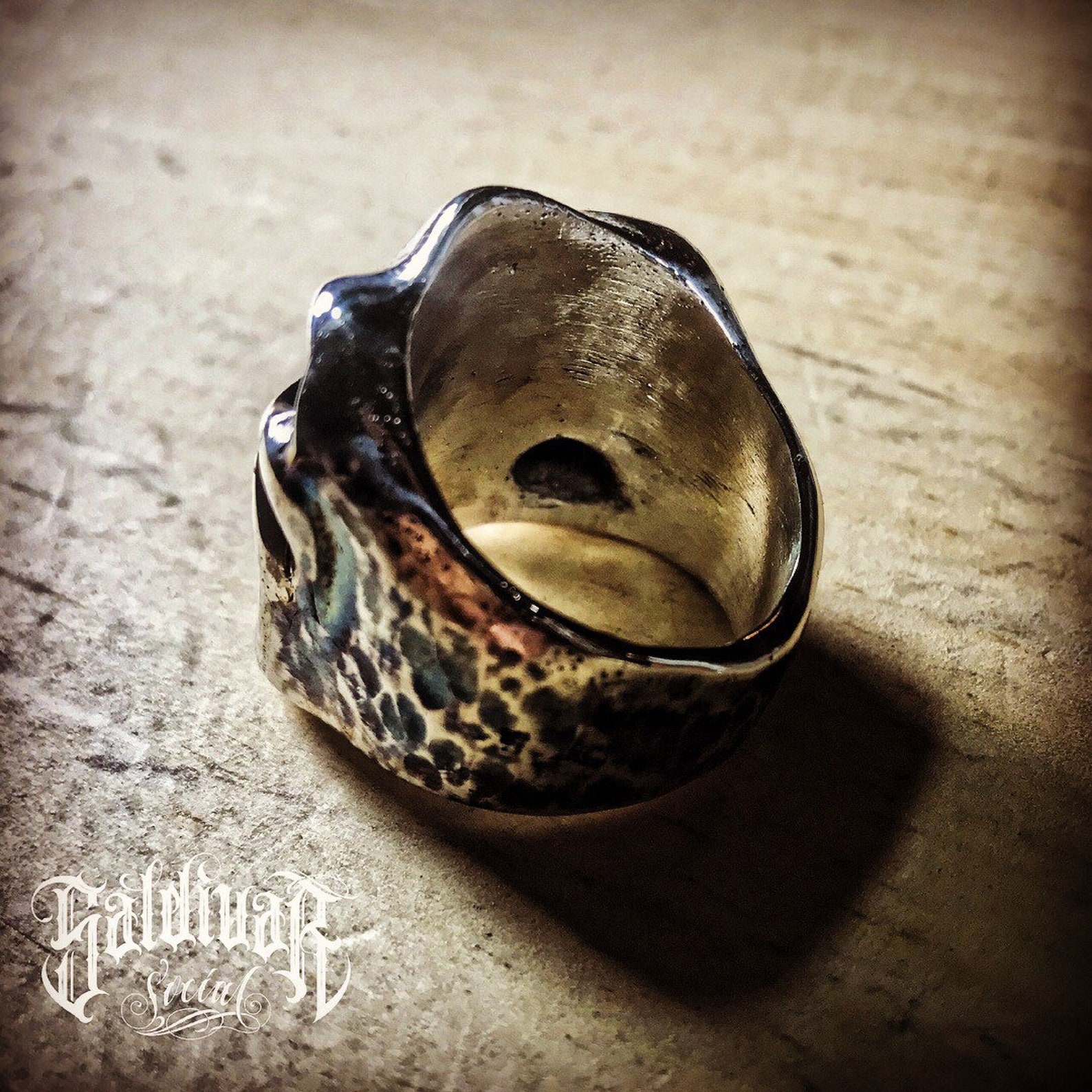 Mister .45 Mafioso Sterling Silver Ring Skull Ring Biker | Etsy