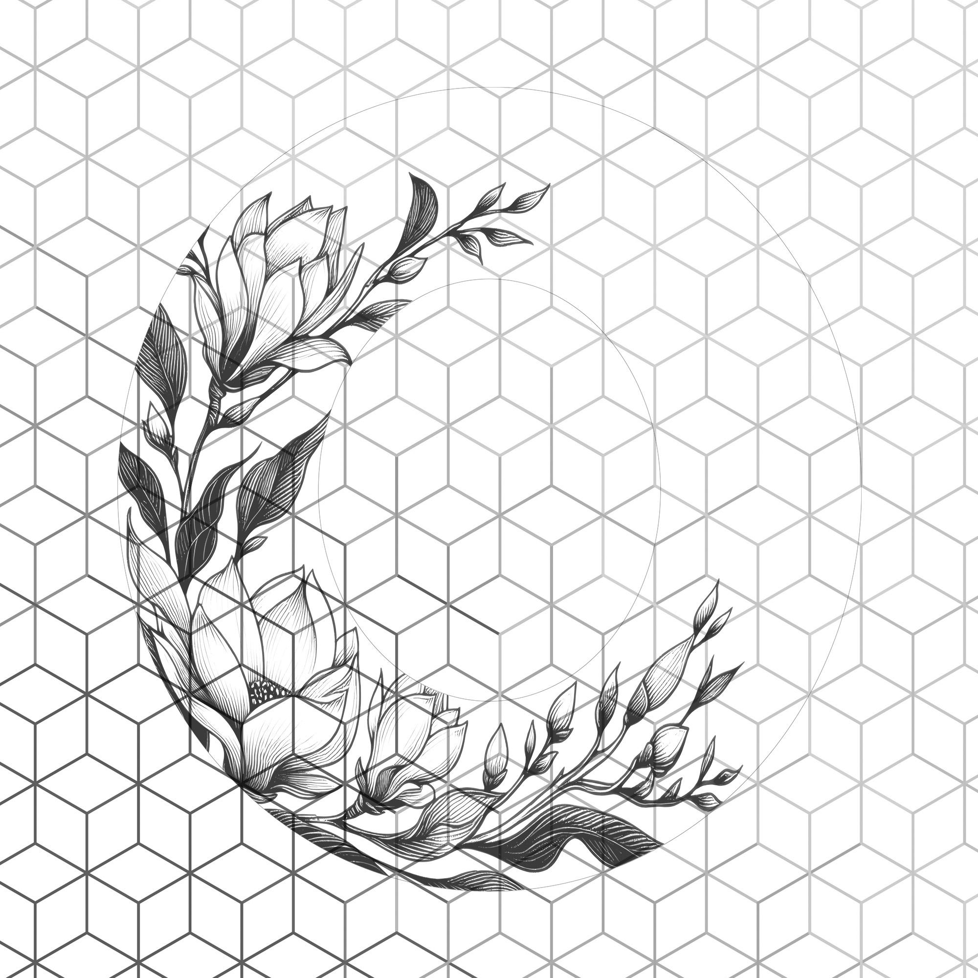 Boho Magnolia Wide Brim Hat, Laser Hat Burning Design, Digital Download ...