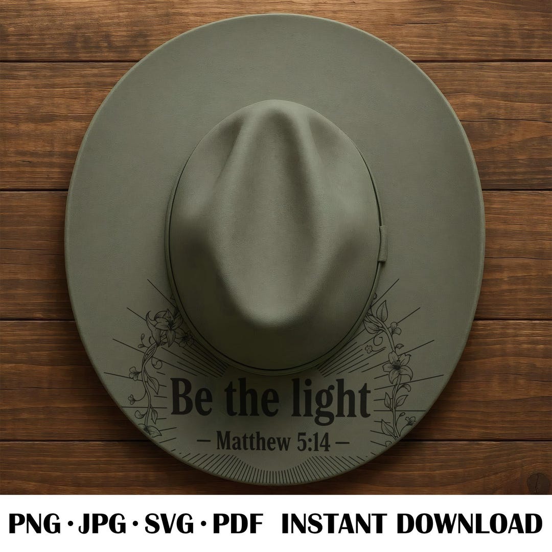 Bible Verses Wide Brim Hat, Laser Hat Burning Design, Digital Download ...
