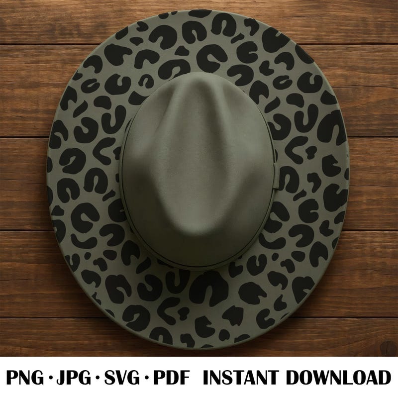 Leopard Laser Hat Svg - Etsy