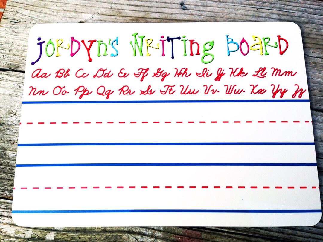 Personalized Cursive Writing Board, Dry Erase, FREE Shipping - Etsy