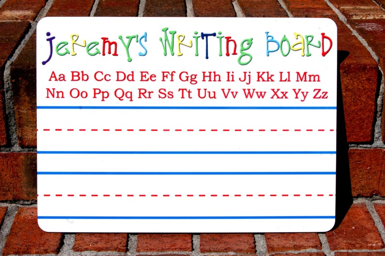 Personalized Print Writing Board, Dry Erase and FREE Shipping - Etsy