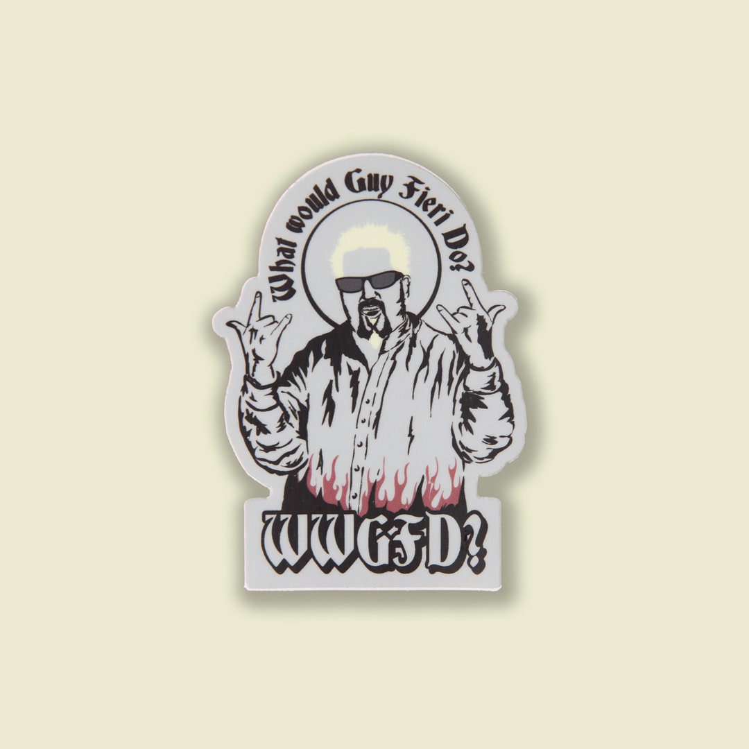 WWGFD? // Weatherproof Vinyl Sticker // Water Bottle, Laptop, Notebook ...