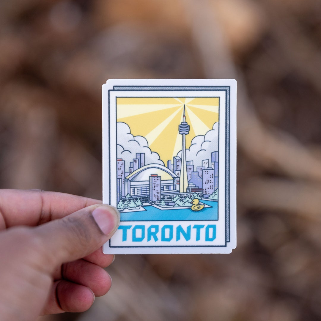 A TORONTO PICTURE // Waterproof Vinyl Sticker // Water Bottle, Laptop ...